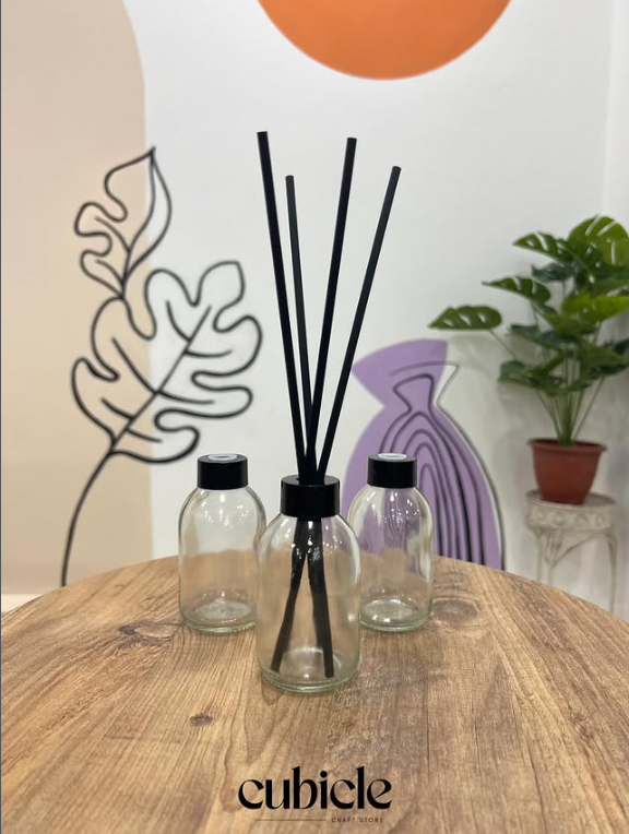 Glass Curved Diffuser Bottles for Fragrance | Cubicle LB